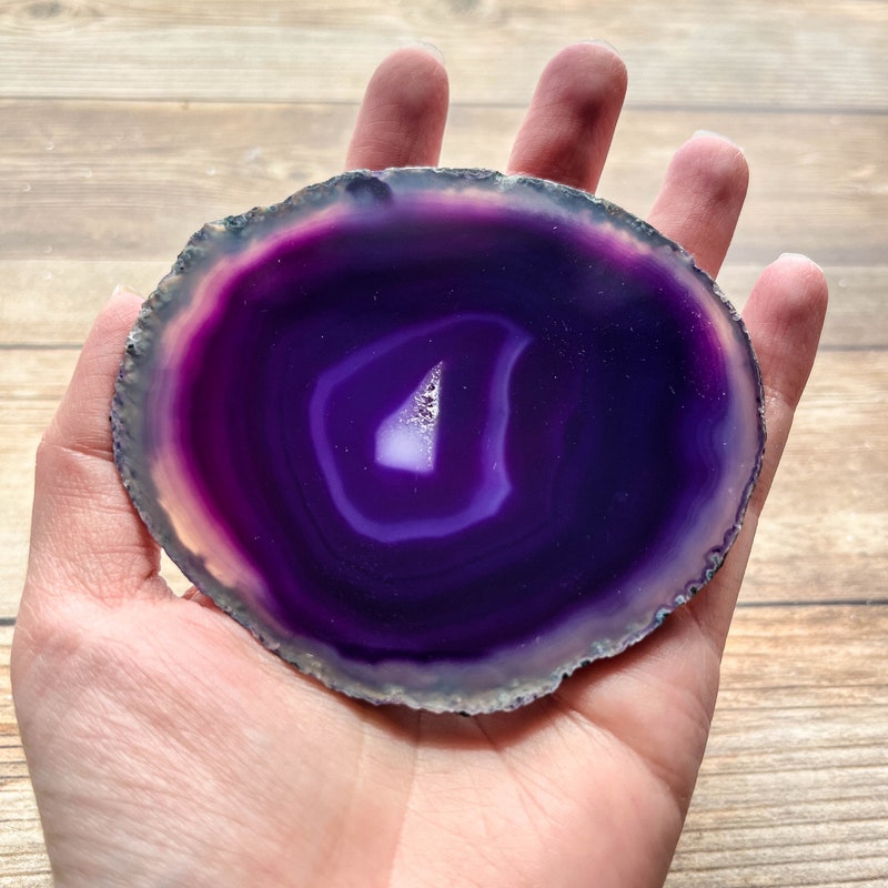 Purple Agate Slice - Etsy