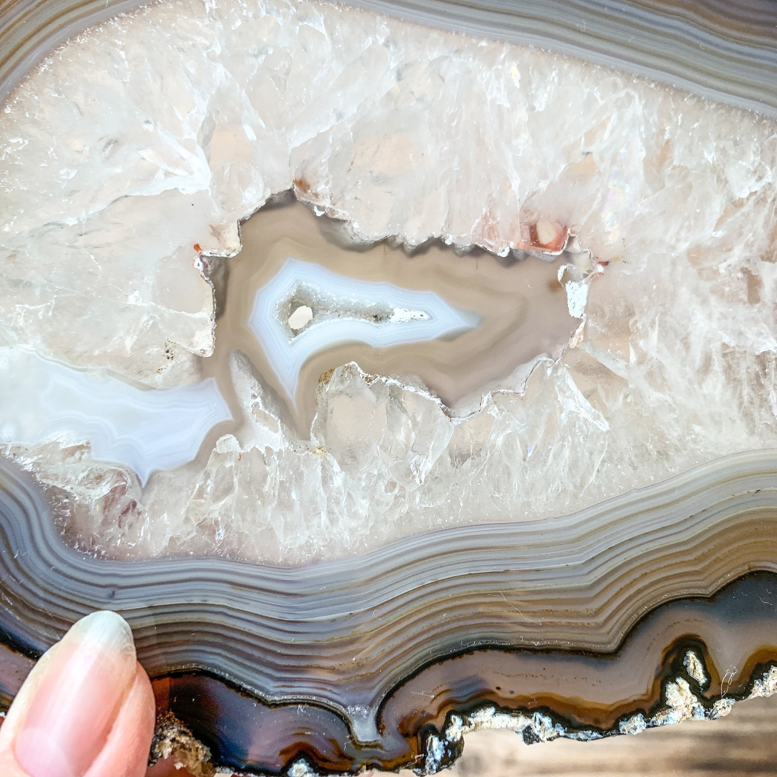 Extra Large Natural Agate Slice Geode Slab Mineral for Sale | Etsy