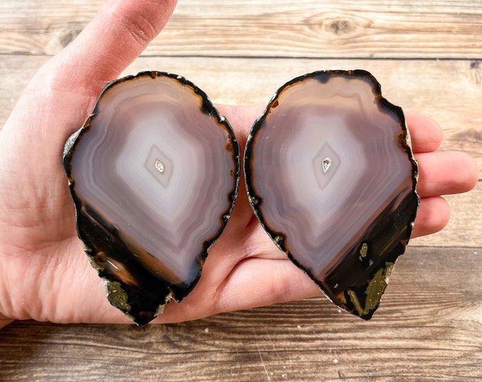 Natural Agate Slice Series 2 Long Slabs Matching Geode - Etsy