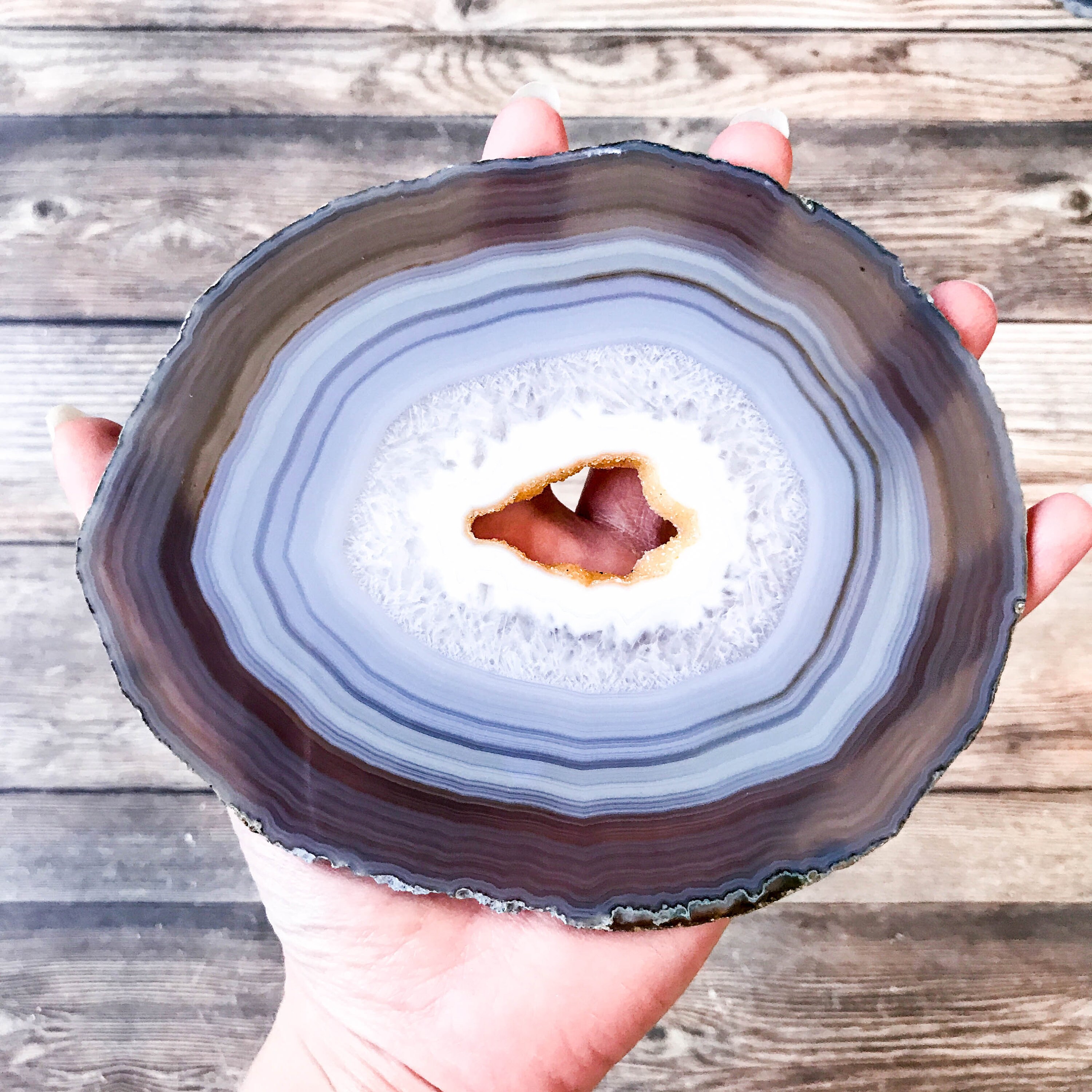 Extra Large Natural Agate Geode Slice Mineral Specimen Rocks | Etsy