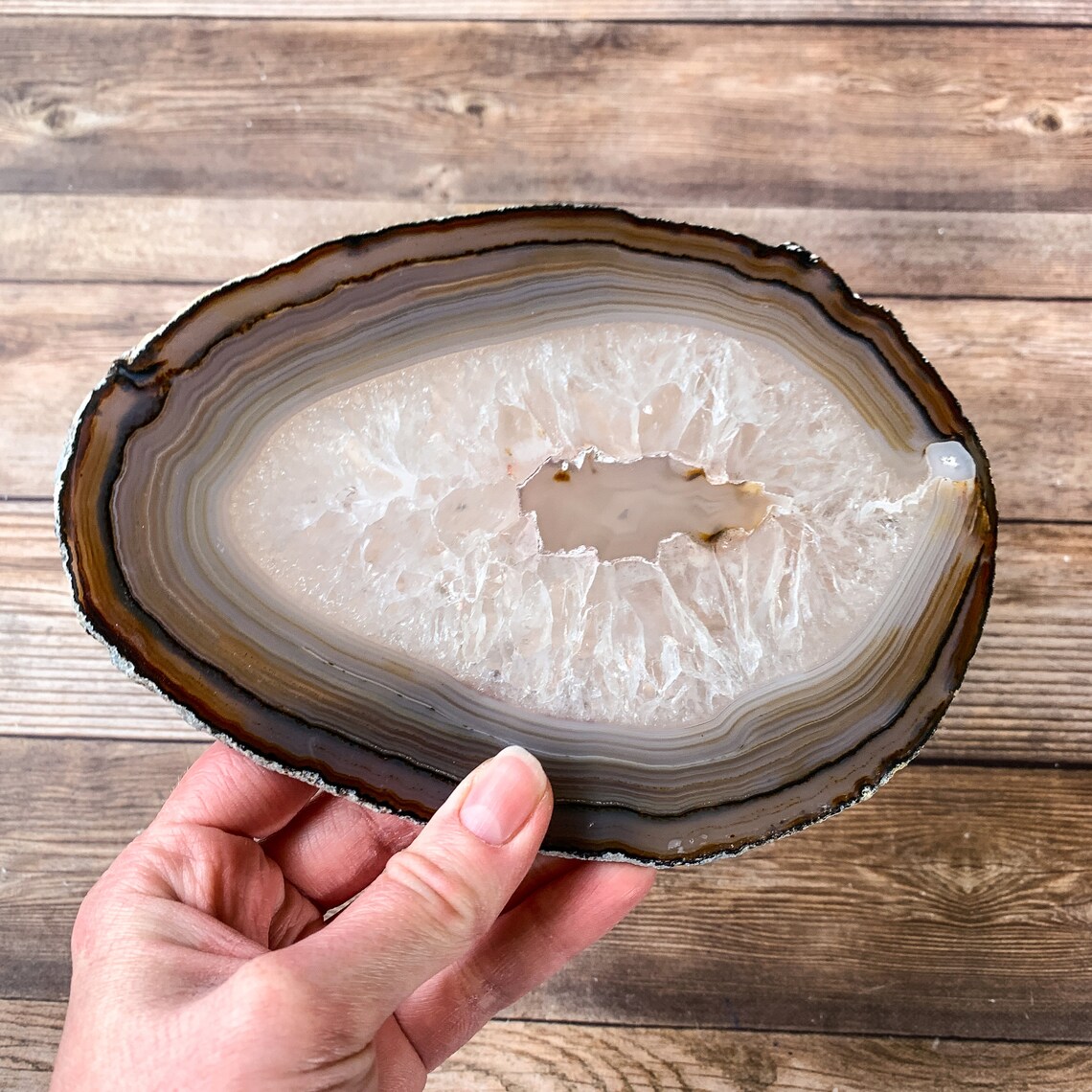 Extra Large Natural Agate Geode Slice Mineral Specimen Rocks | Etsy