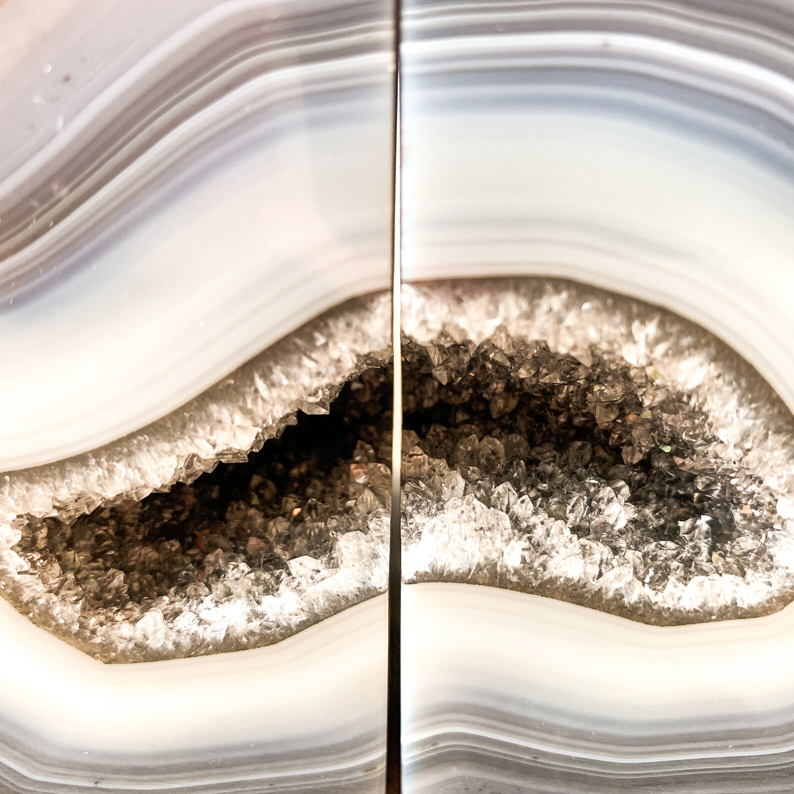 Agate Bookends Geode Bookends Natural Stone Book Ends White | Etsy