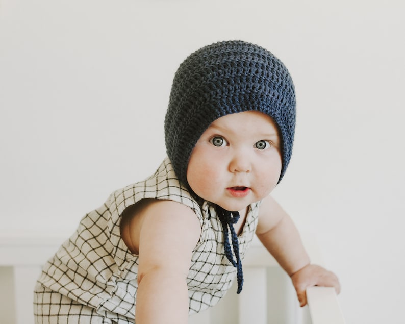 Baby Boy Bonnet Crochet Baby Boy Hat Newborn Boy Bonnet - Etsy
