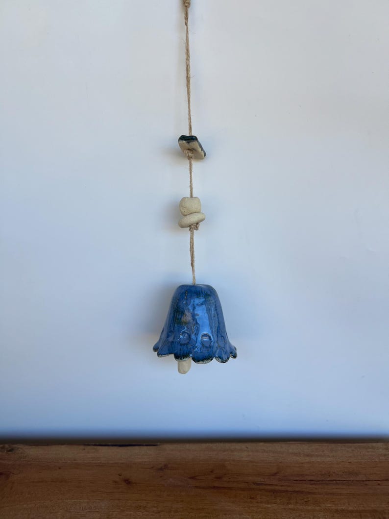 Blue Ceramic Bell - Etsy