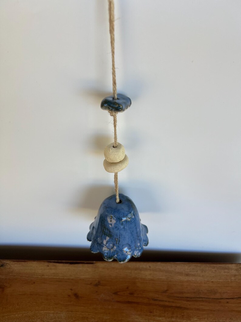 Blue Ceramic Bell - Etsy