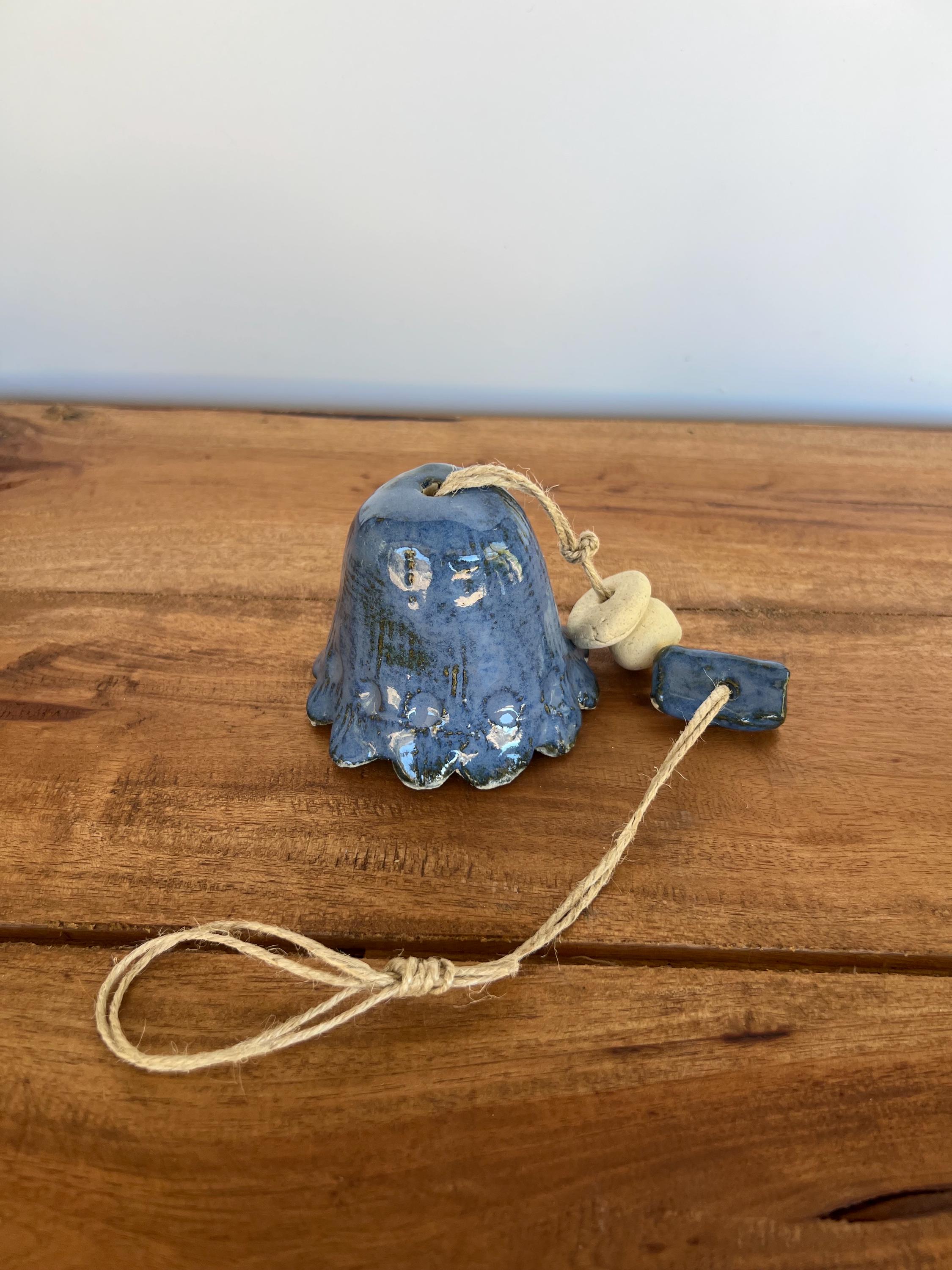 Blue Ceramic Bell - Etsy