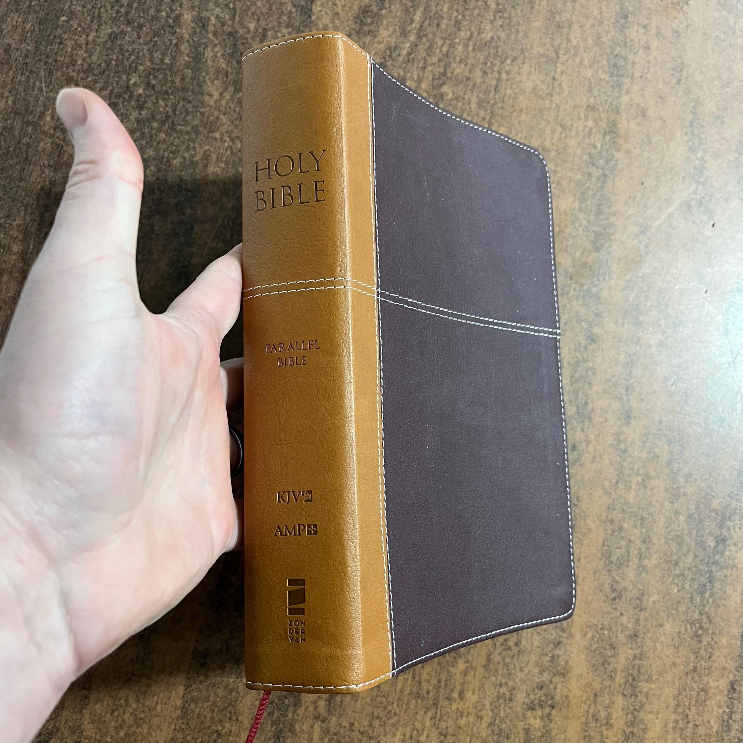 Amplified Classic 1987 / KJV Parallel Large Print Bible - Brown ...
