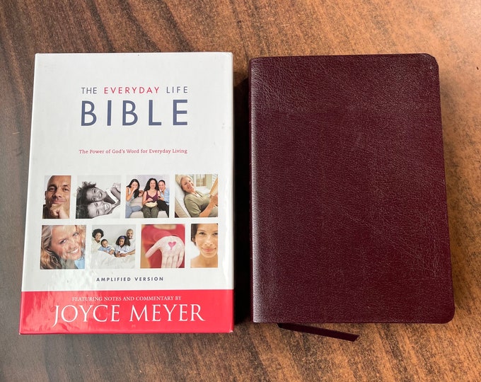 Amplified Classic 1987 Everyday Life Bible - Burgundy Bonded Leather ...