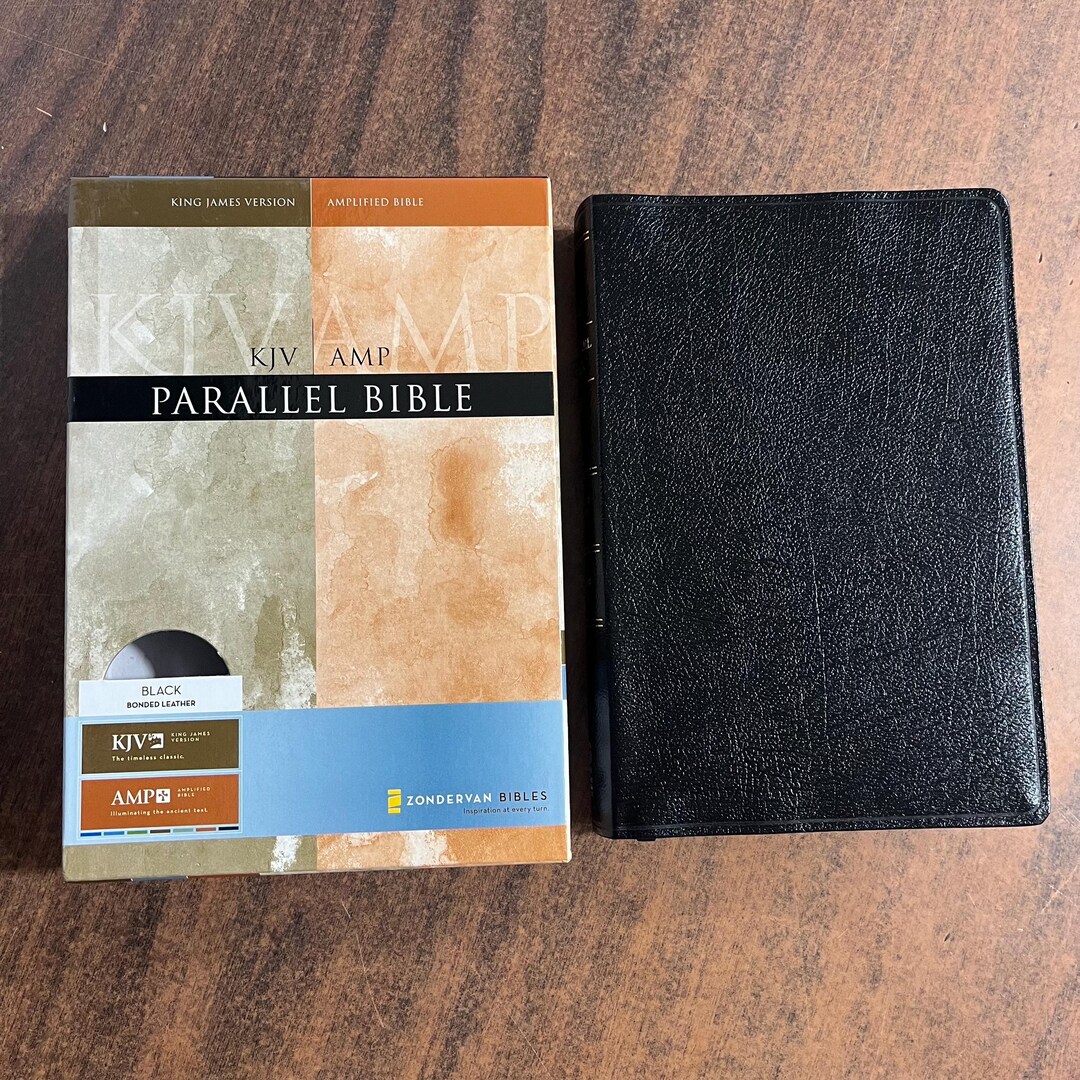 Amplified Classic 1987 / KJV Parallel Bible - Black Bonded Leather ...