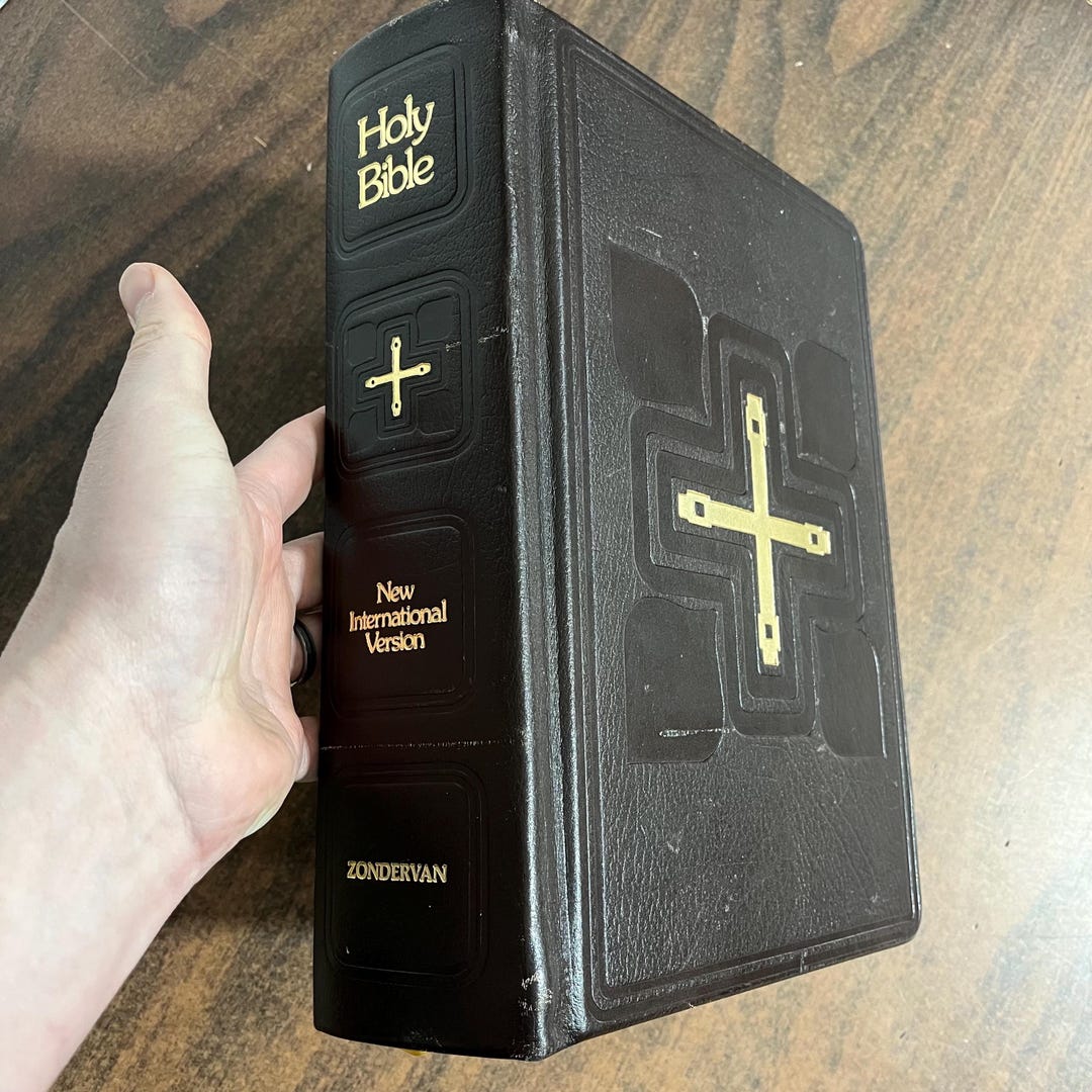 NIV 1978 (pre 1984) Pulpit Bible - Leather Hardcover - Out of Print NIV ...