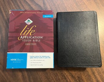 Life Application Study Bible - Etsy