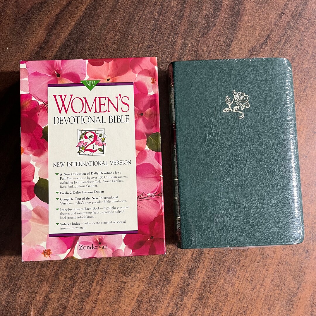 Factory Sealed* NIV 1984 Womens Devotional Bible - Spruce Green Bonded ...