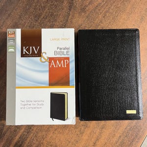 Amplified Classic 1987 / KJV Parallel Large Print Bible - Black Bonded ...