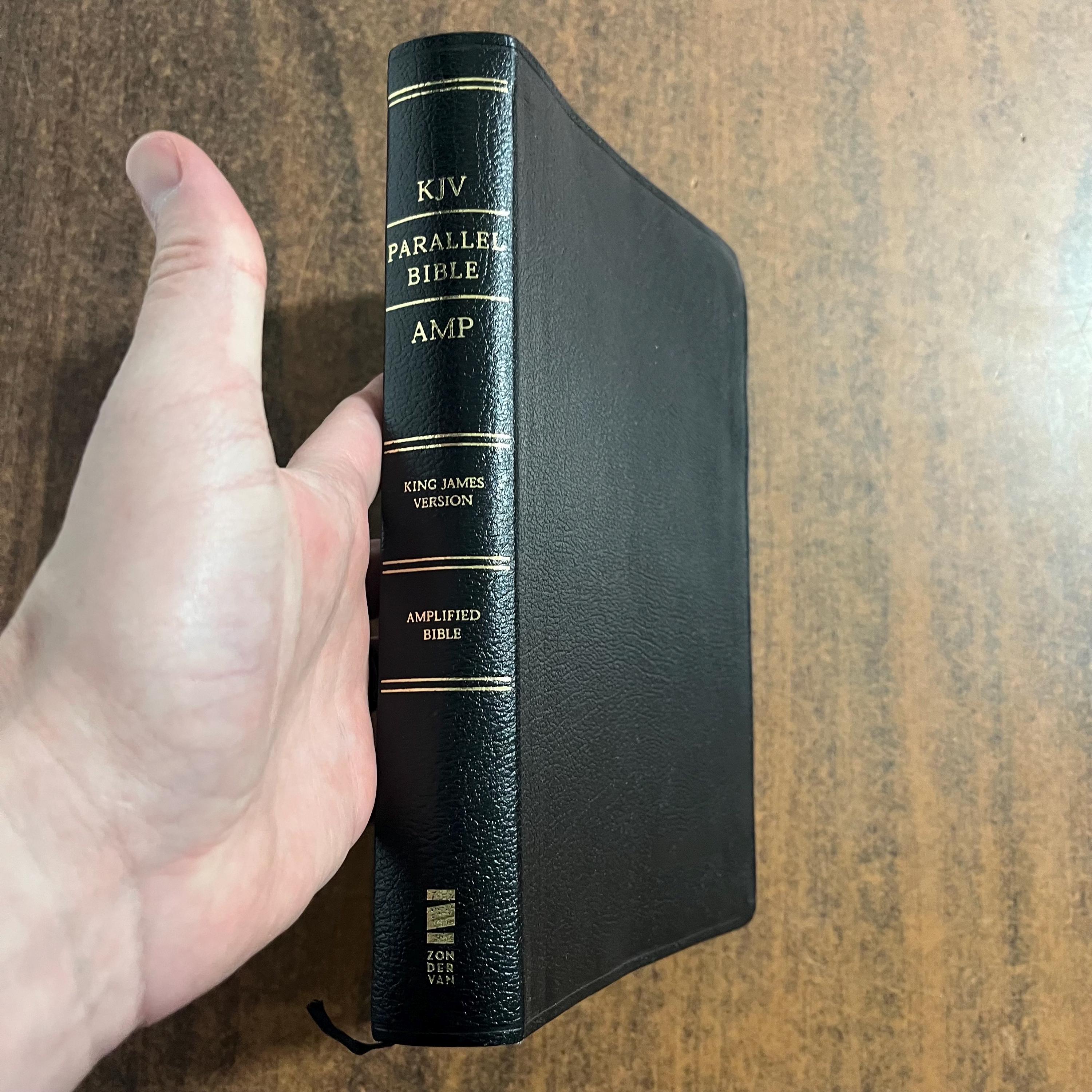 Amplified Classic 1987 / KJV Parallel Bible - Black Bonded Leather ...