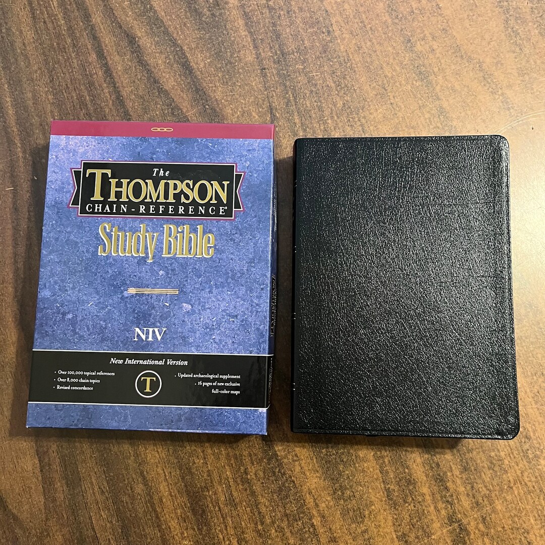 NIV 1984 Thompson Chain Reference Bible, Regular Size - Black Bonded ...