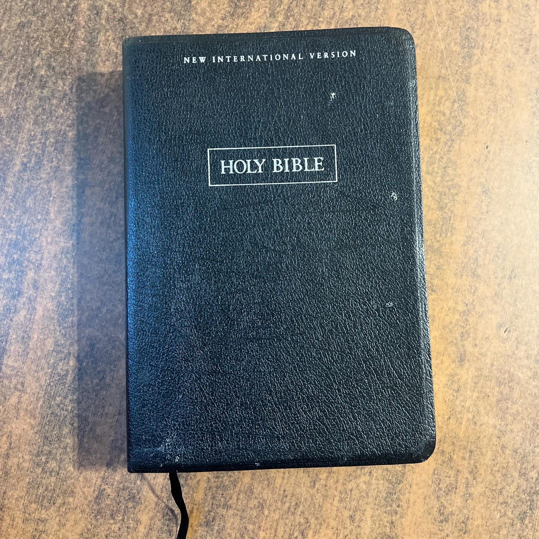 NIV 1984 Wide Margin Bible - Black Bonded Leather - Out of Print NIV ...