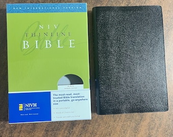 NIV 1984 Thinline Bible - Burgundy Bonded Leather - Out of Print NIV ...