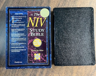 Sealed* NIV 1984 Study Bible - Burgundy Bonded Leather - Out of Print ...