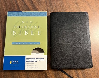NIV 1984 Giant Print Reference Bible - Burgundy Bonded Leather - Out of ...