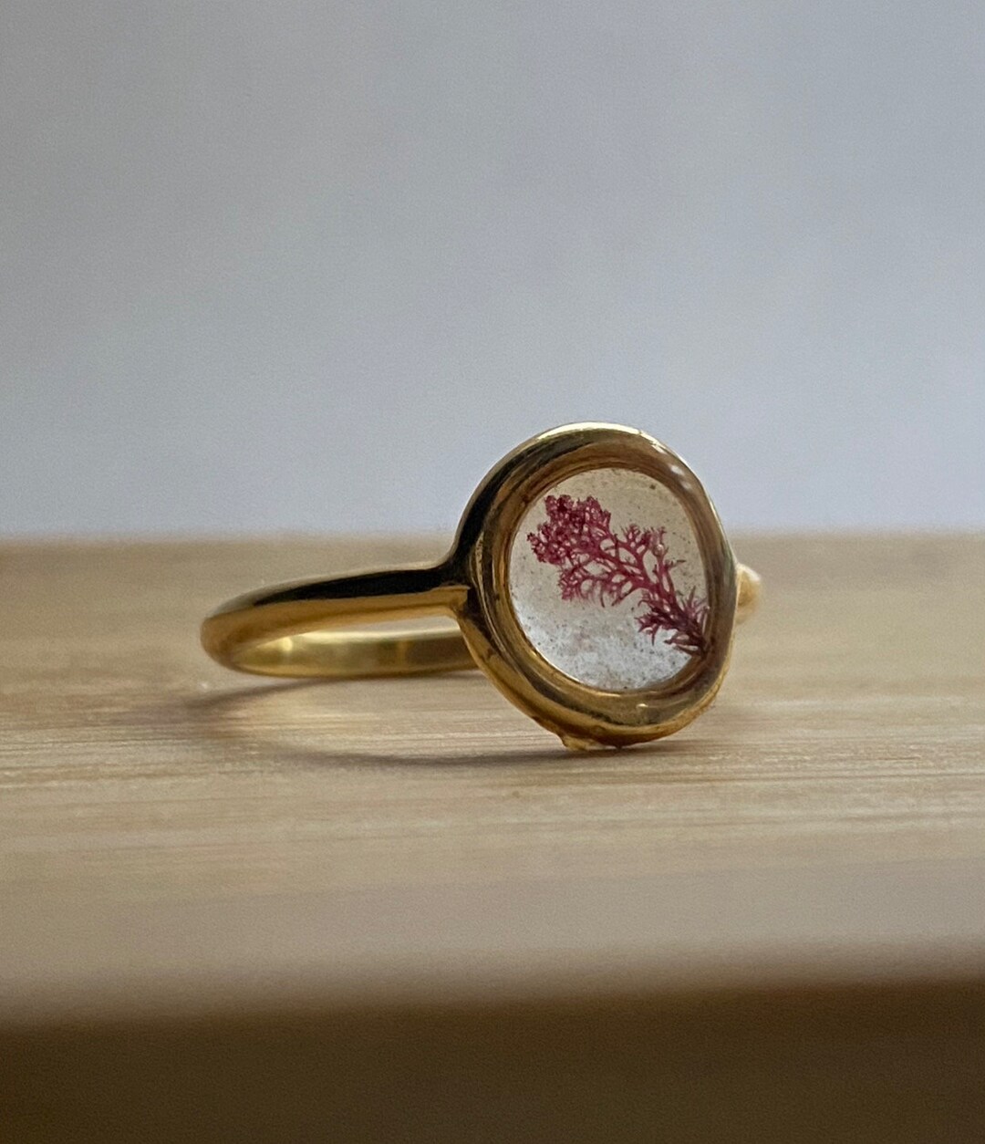 Real Seaweed Ring Beach Ocean Ring Sea Jewellery California Ring Sea ...