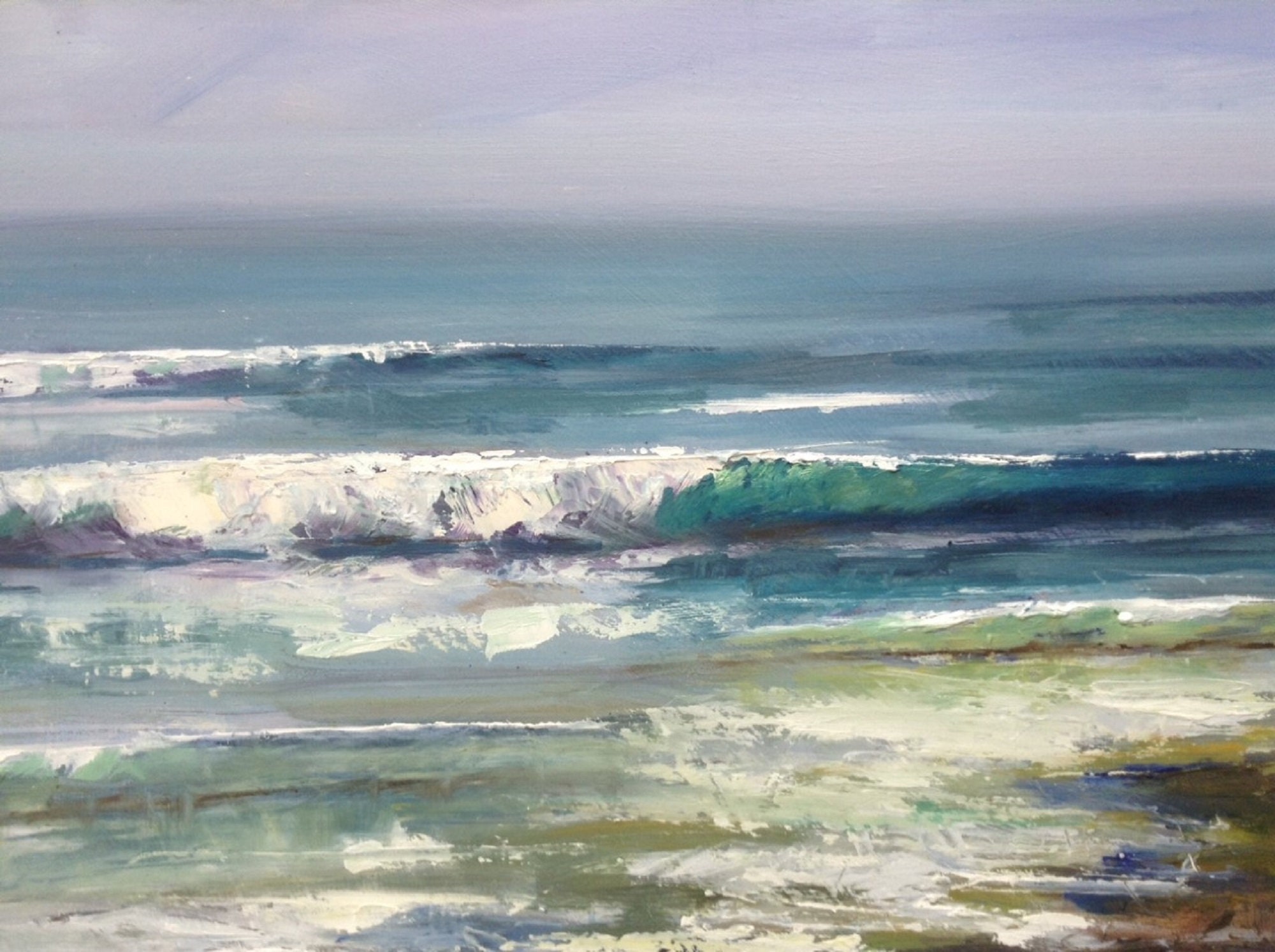 Seascape Impression, Oil Painting, Impressionist Art, Framed Painting ...