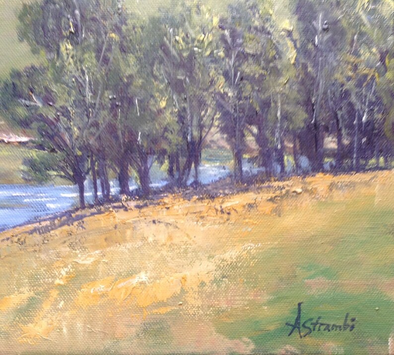 NSW Landscape, Australian Country Scene, Rural Art, Australian Dam and ...
