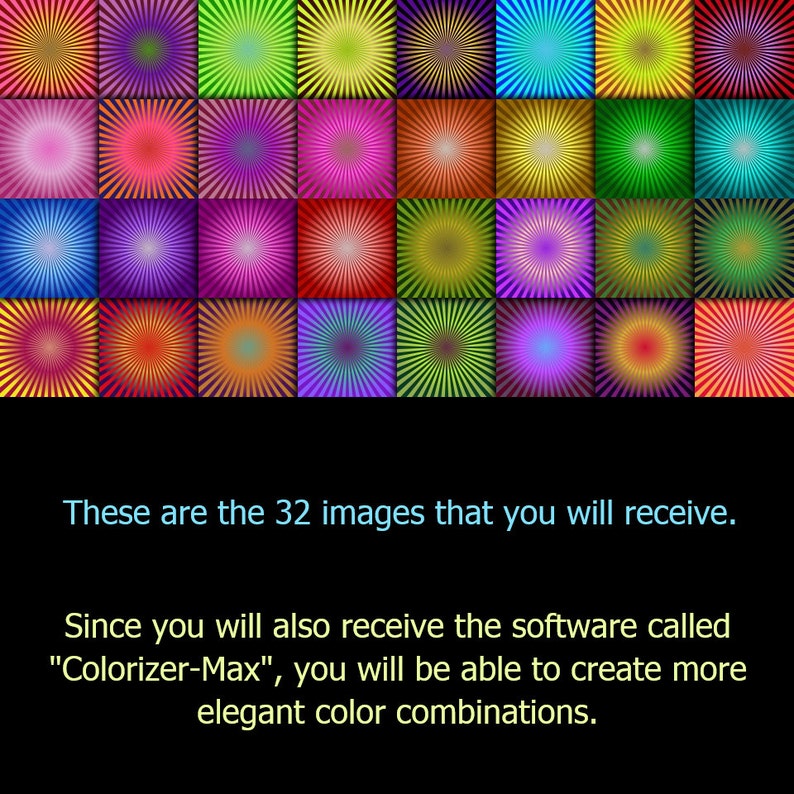 Sun Rays - Gradient - Fine, Starburst Digital Paper, Sun Ray Digital ...