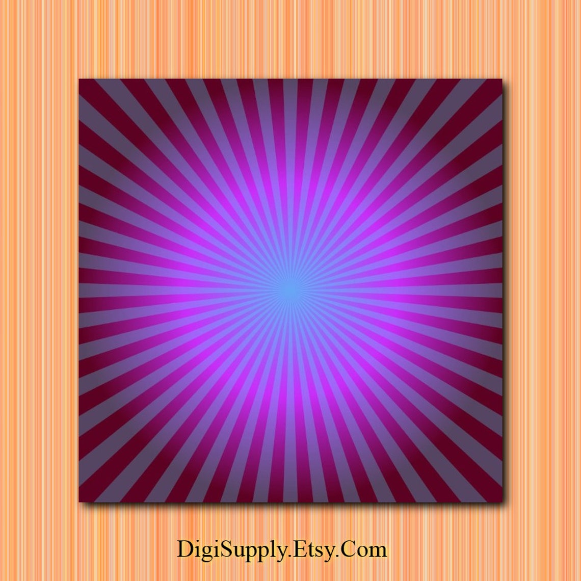 Sun Rays Gradient Fine, Starburst Digital Paper, Sun Ray Digital Paper ...