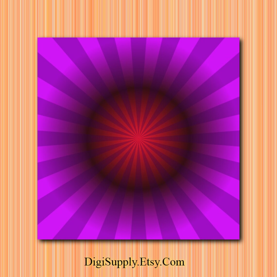 Sun Rays - Gradient Color, Digital Paper, Sun Ray Digital Paper ...