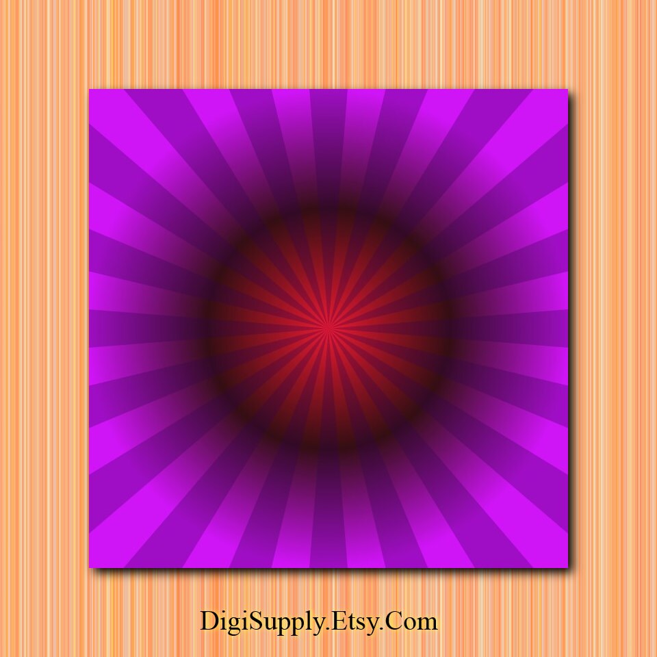 Sun Rays - Gradient Color, Digital Paper, Sun Ray Digital Paper ...