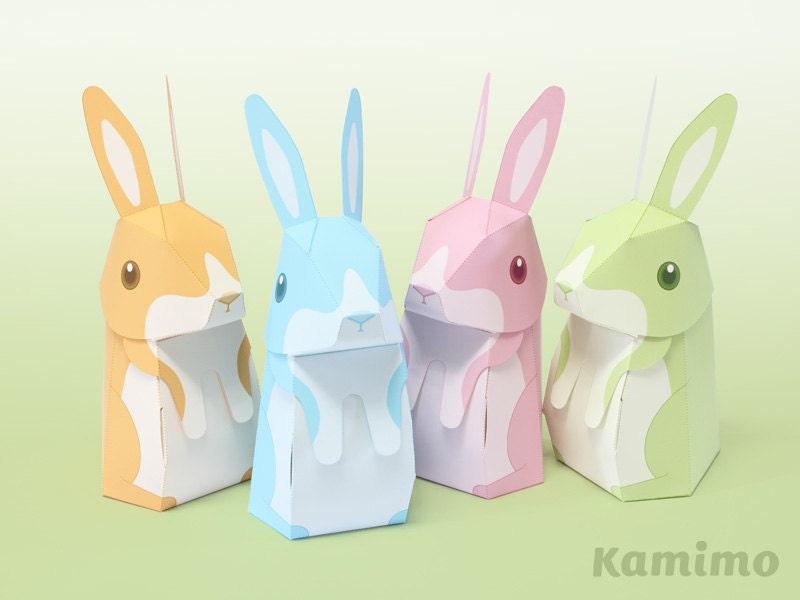 Easter Bunny Rabbit - Favor Boxes, Gift Boxes, Spring Celebrations ...