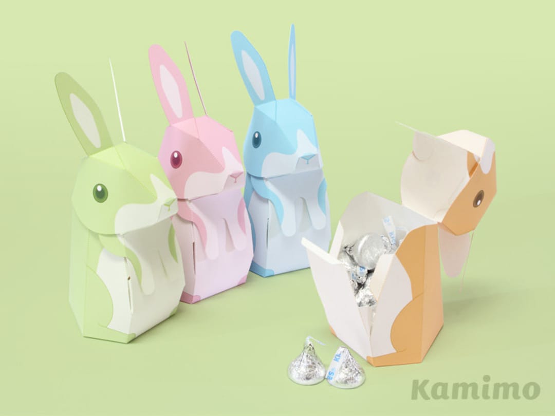 Easter Bunny Rabbit - Favor Boxes, Gift Boxes, Spring Celebrations ...
