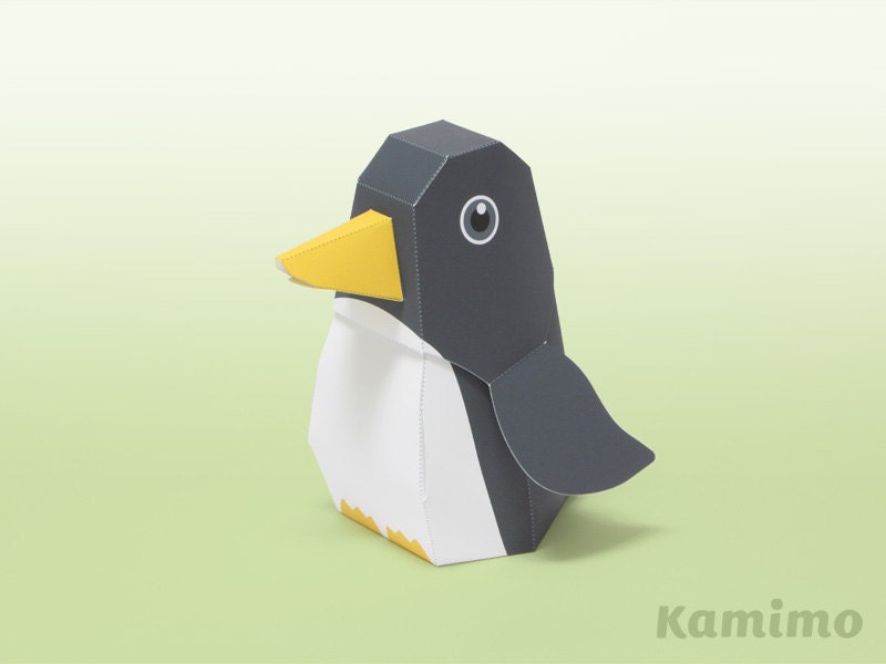 Penguin - Favor Boxes, Gift Boxes / Printable Paper Craft PDF - Etsy
