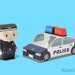 Police Car Paper Toy / Printable Paper Craft PDF / Tatten Plus ...