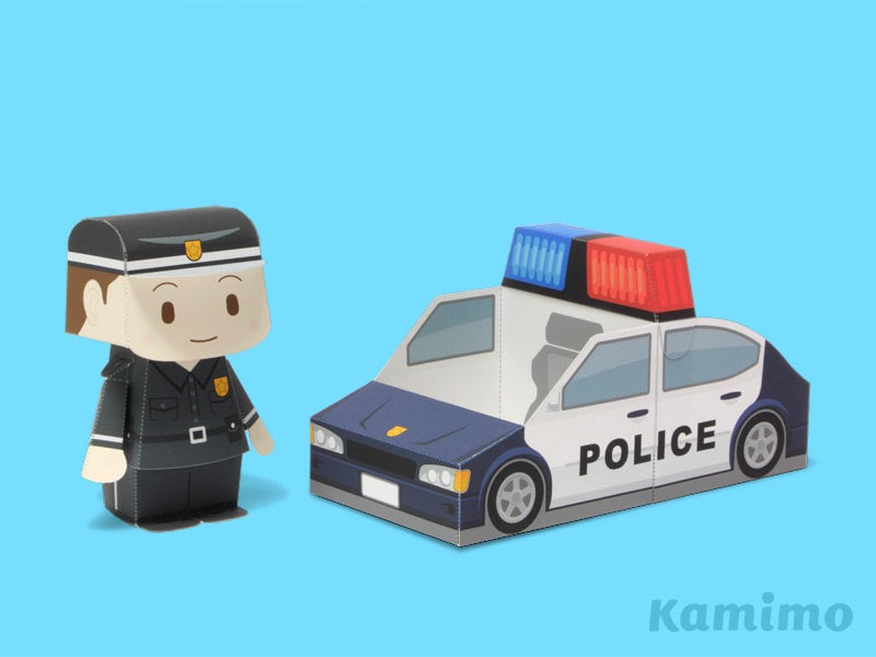 Papercraft Police Car