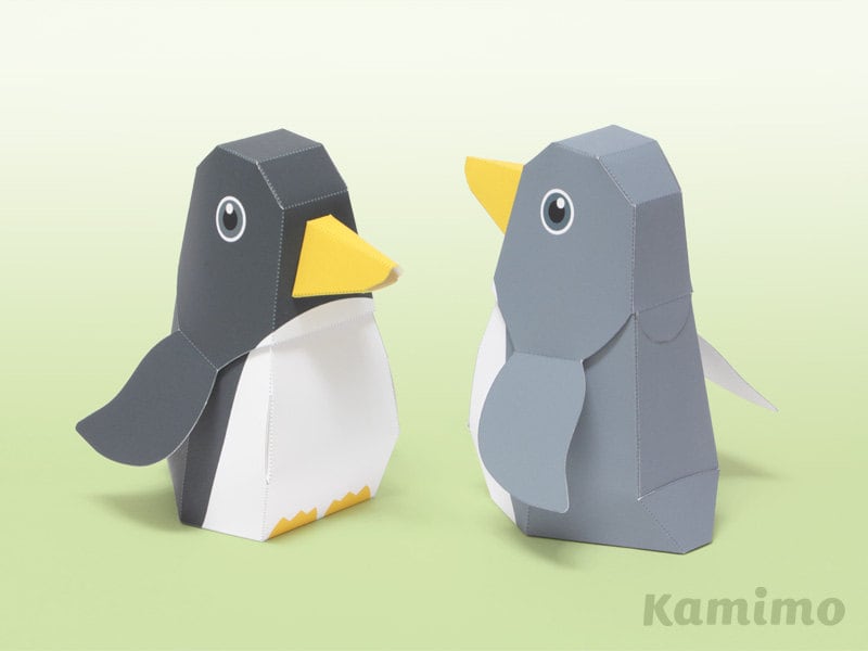 Penguin - Favor Boxes, Gift Boxes / Printable Paper Craft PDF - Etsy