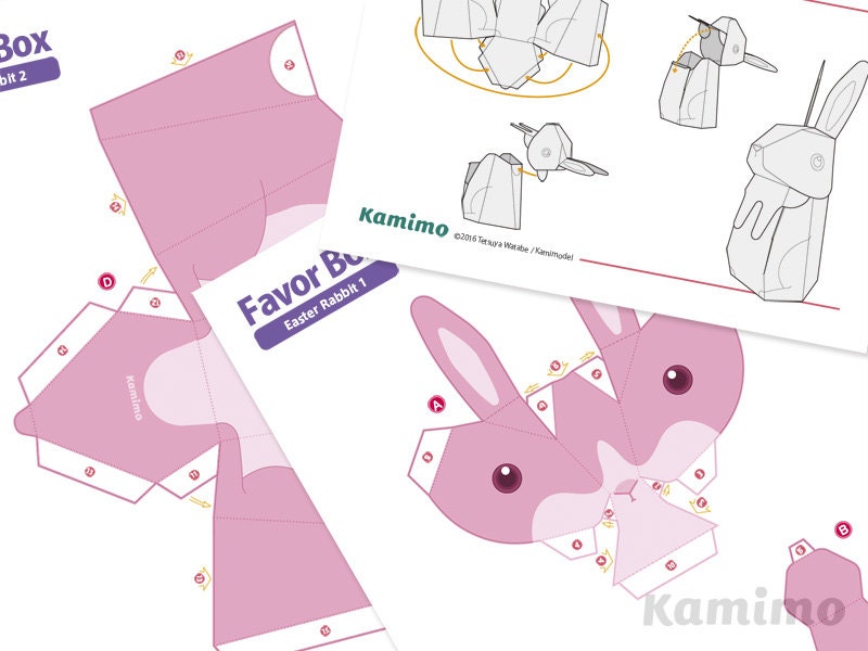 Easter Bunny Rabbit - Favor Boxes, Gift Boxes, Spring Celebrations ...