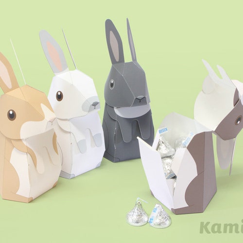 Easter Bunny Rabbit Favor Boxes Gift Boxes Spring | Etsy