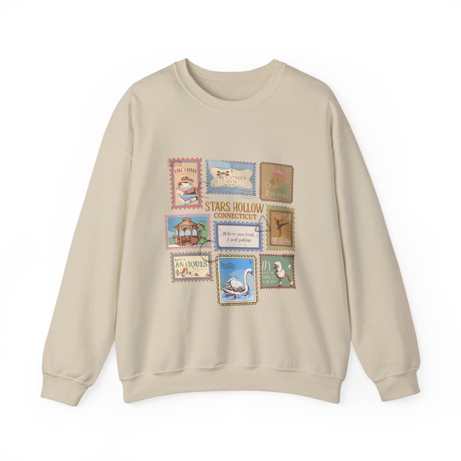 Vintage Postal Stamp Sweatshirt: Cozy Unisex Crewneck - Etsy