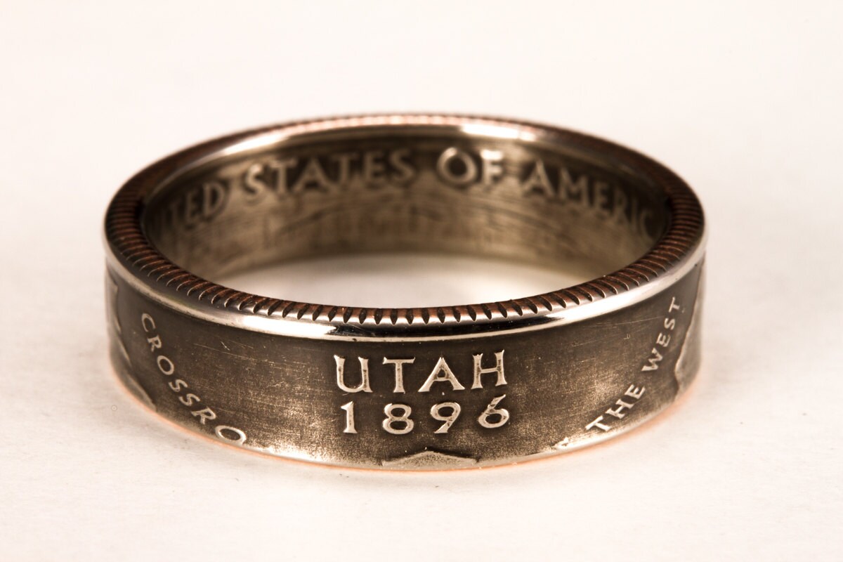 Utah State Quarter Coin Ring - Etsy