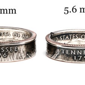 Coin Ring / Tennessee / State Quarter Ring / State Coin Rings ...