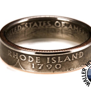 Rhode Island State Quarter Coin Ring - Etsy