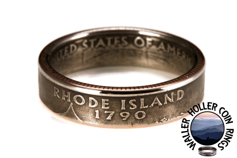 Rhode Island State Quarter Coin Ring - Etsy