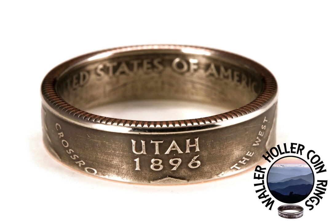 Utah State Quarter Coin Ring - Etsy