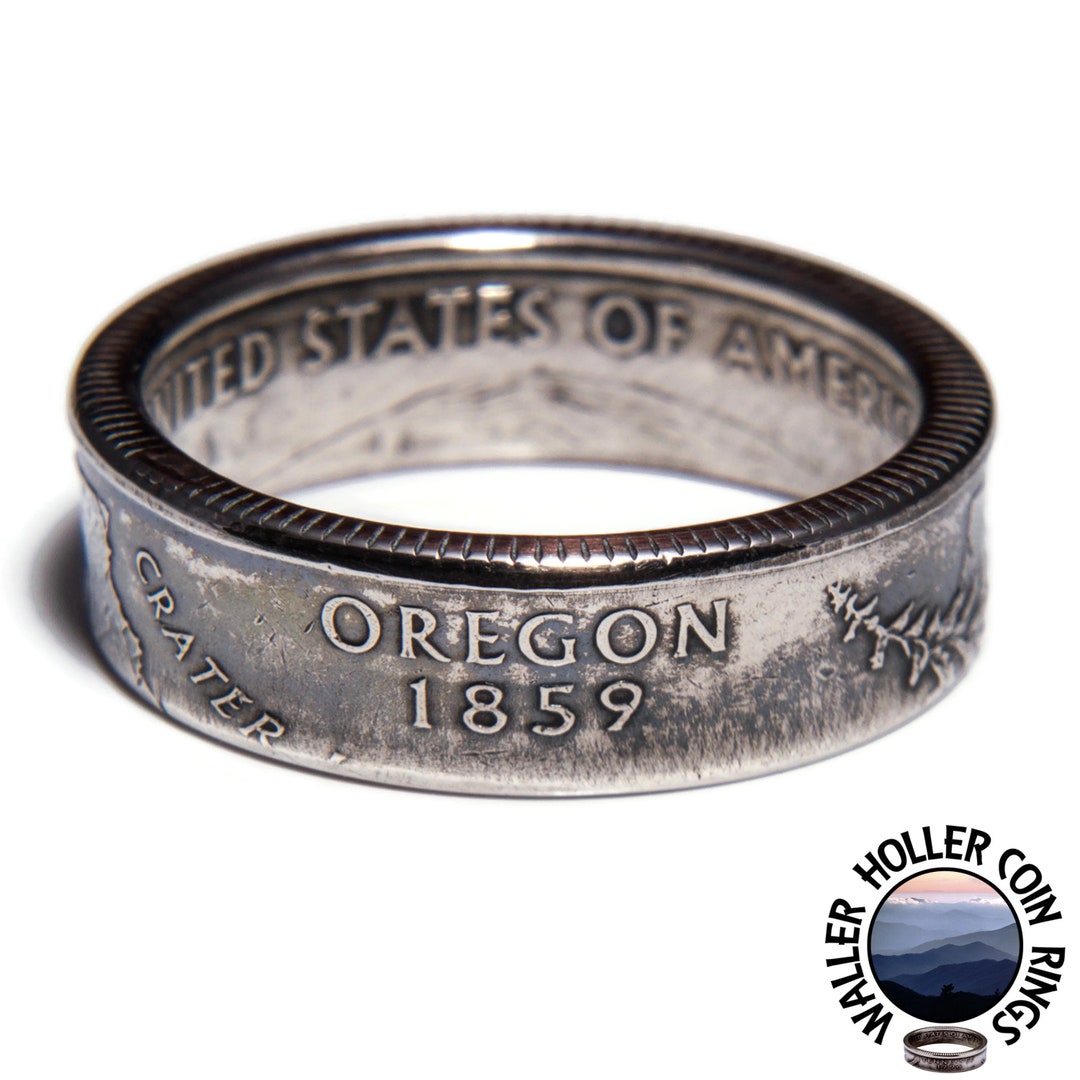 Oregon State Quarter Coin Ring - Etsy