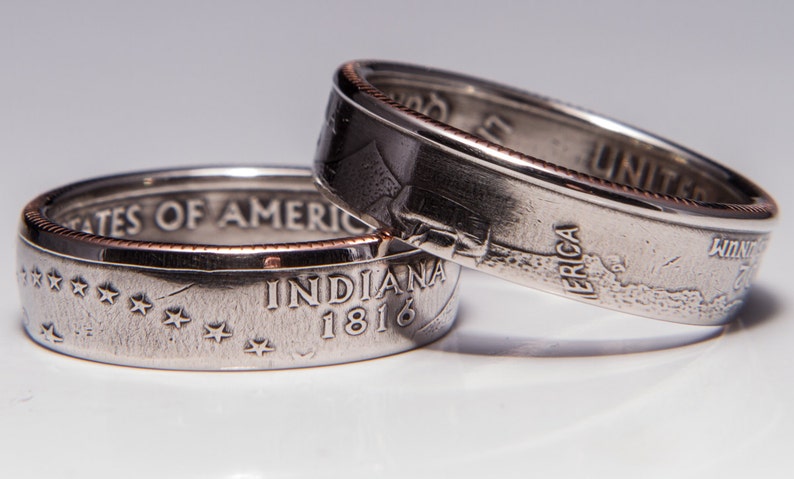 Indiana State Quarter Ring - Etsy