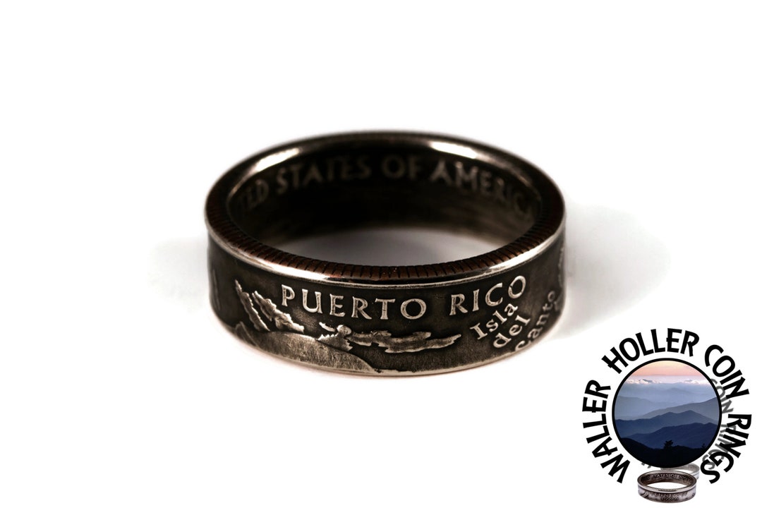 Puerto Rico Coin Ring - Etsy