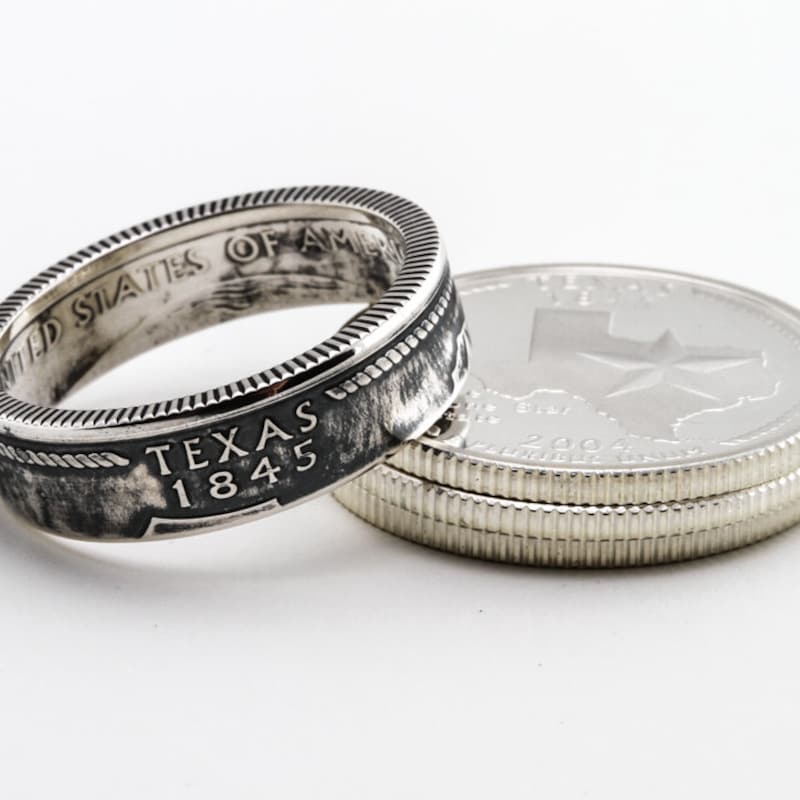 Texas Coin Ring - Etsy