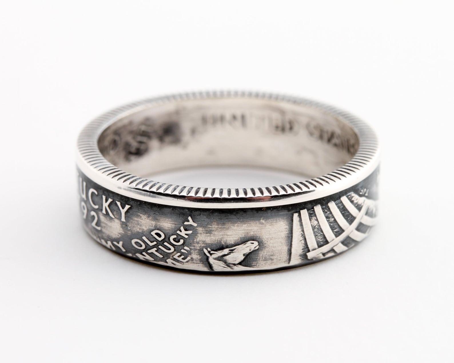 Silver Kentucky State Quarter Ring / 90% Silver / Travel - Etsy