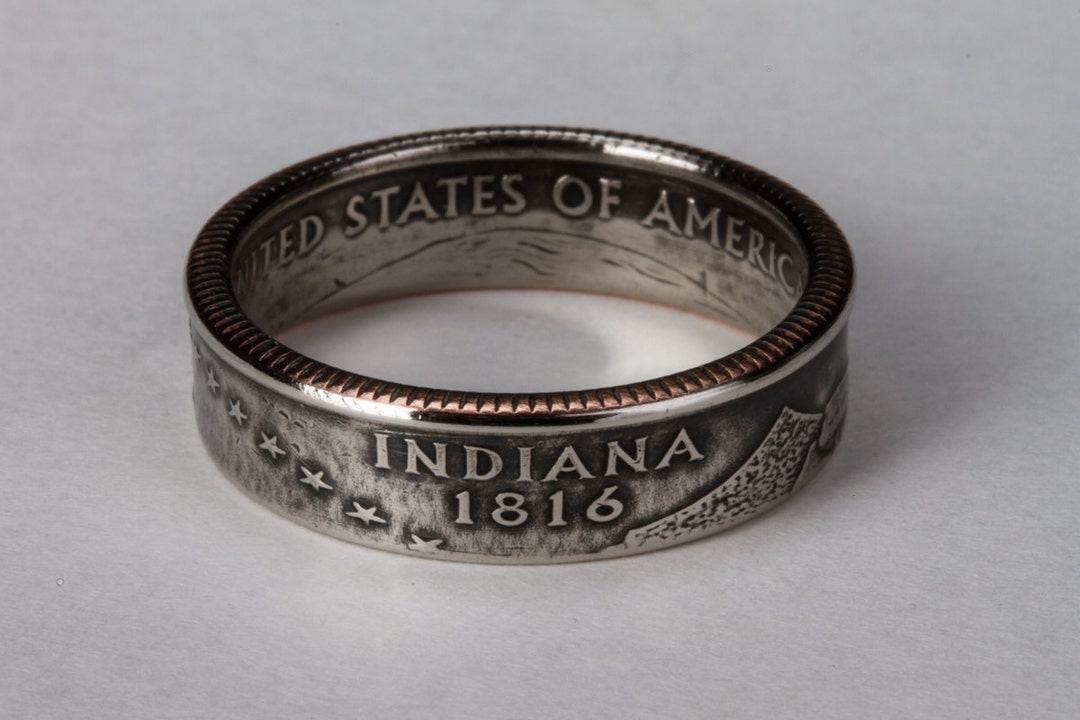 Indiana State Quarter Ring - Etsy